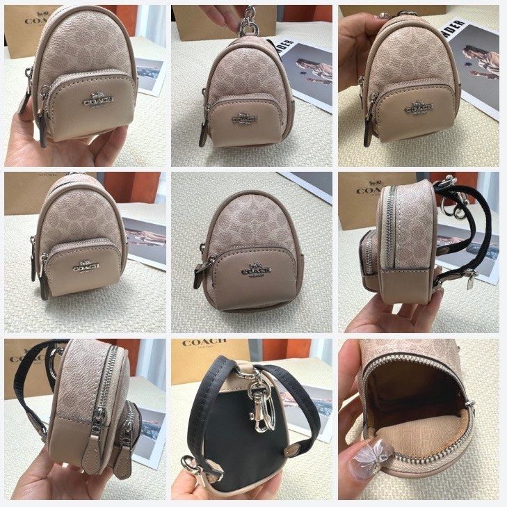 Coach Mini Court Backpack Bag Charm, Women's Fashion, Bags & Wallets ...