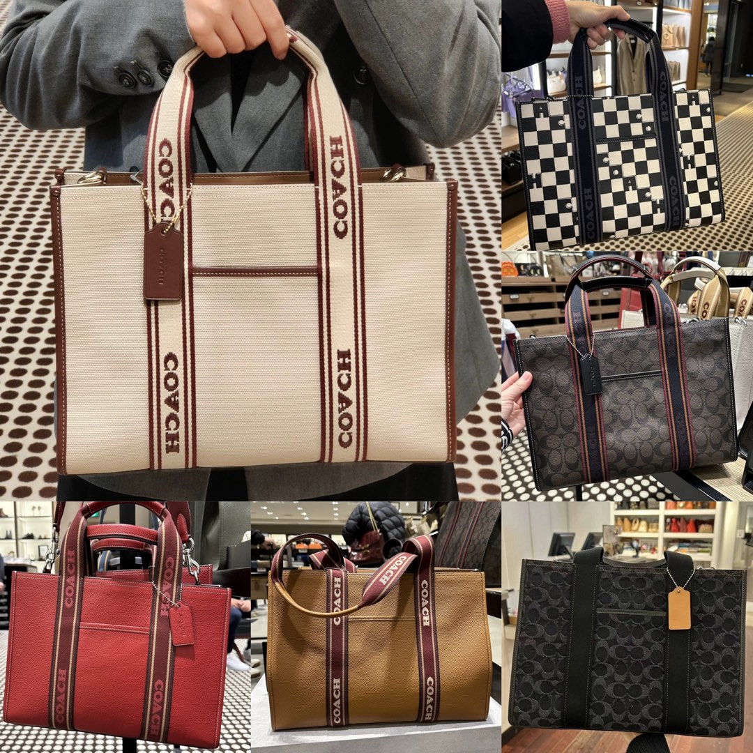 Coach Smith Tote Bag In Signature Canvas Sling Bag, Women's Fashion ...
