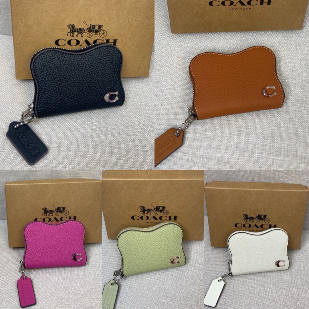 Coach Wavy Zip Around Wallet, Women's Fashion, Bags & Wallets, Wallets ...