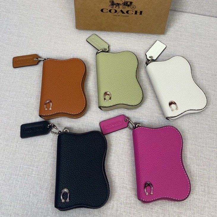Coach Wavy Zip Around Wallet, Women's Fashion, Bags & Wallets, Wallets ...