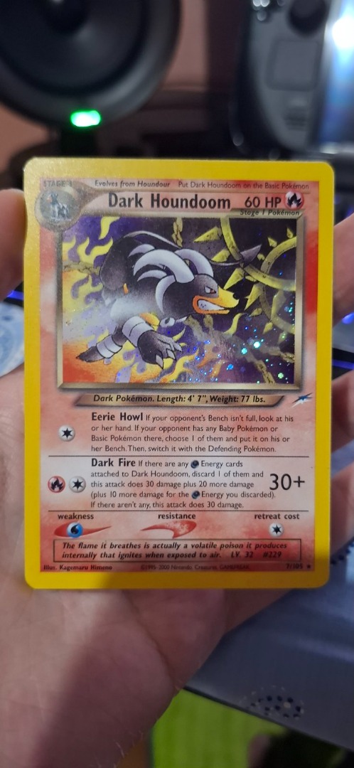 Dark Houndoom Pokemon Card, Hobbies & Toys, Toys & Games on Carousell