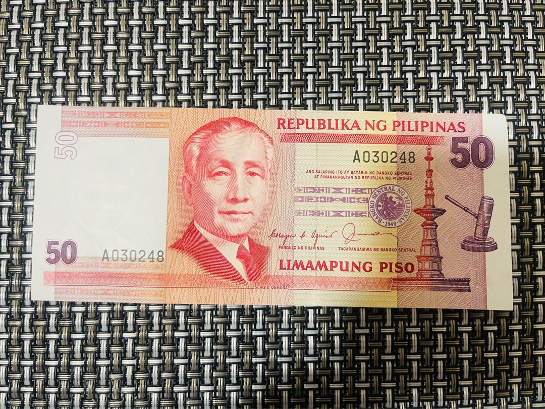 Demonitized 50 peso bill, Hobbies & Toys, Memorabilia & Collectibles ...