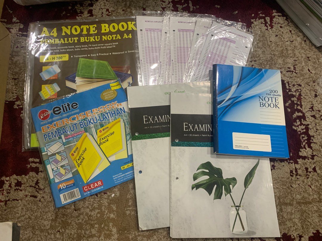 Free testpads exam answer sheets book cover stationaries, Hobbies ...