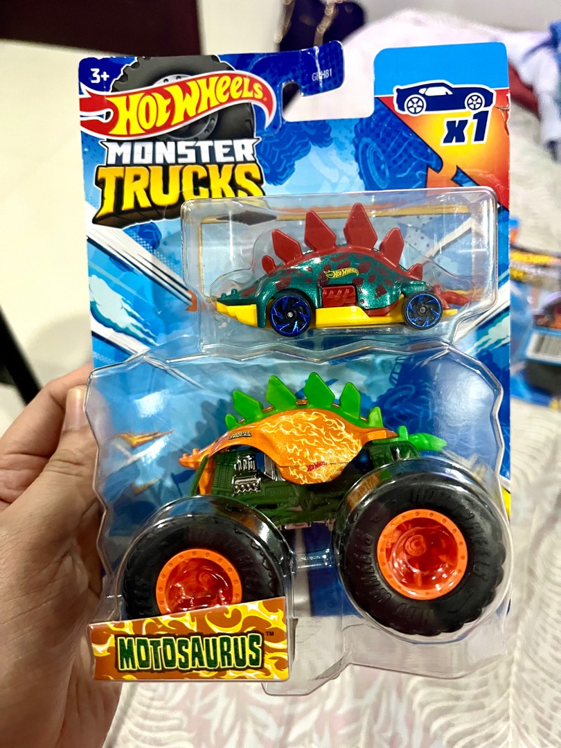 Hot wheels monster truck (Motosaurus), Hobbies & Toys, Toys & Games on Carousell