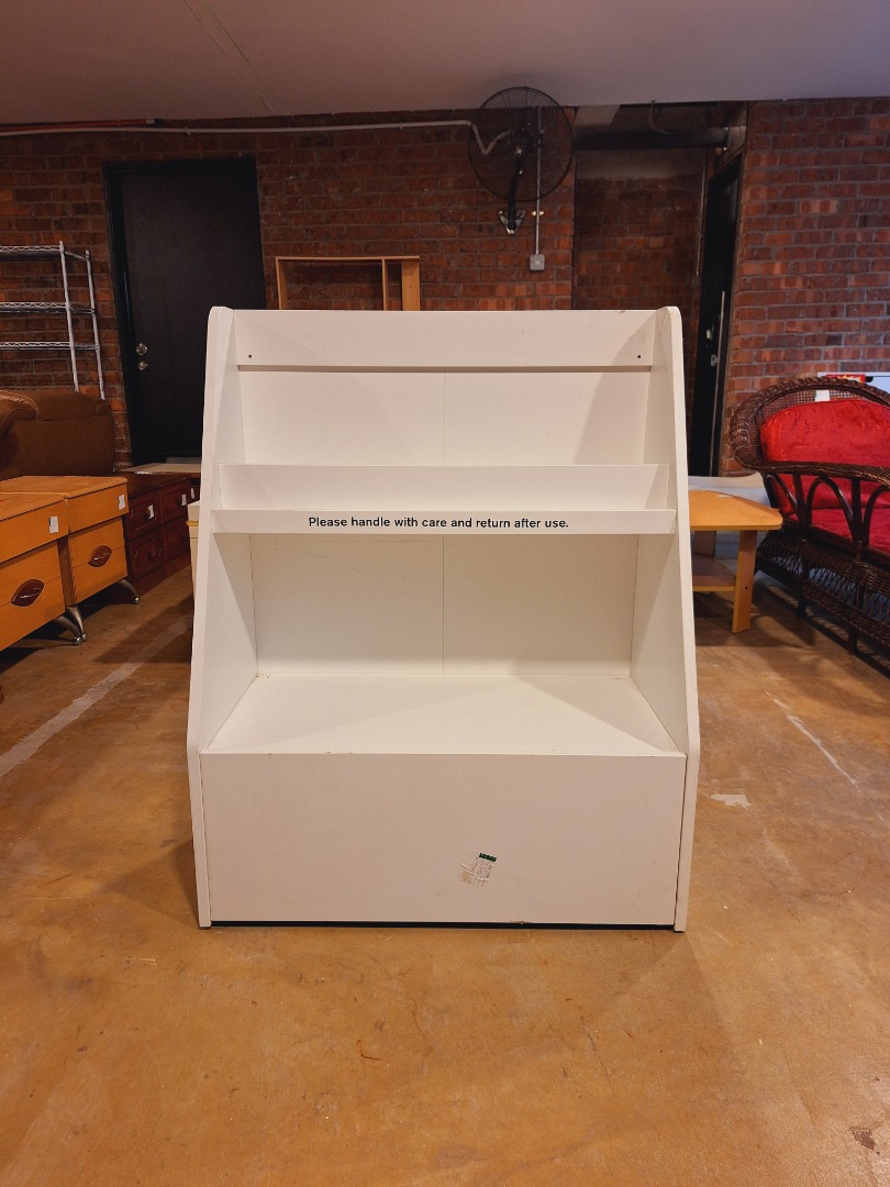 IKEA BERGIG Book display with storage, white | IKEA BERGIG, Rak Paparan ...