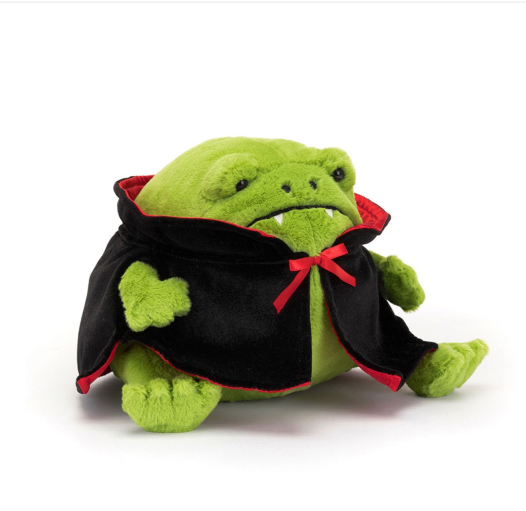 Jellycat Ricky Rain Frog Vampire, Hobbies & Toys, Toys & Games on Carousell