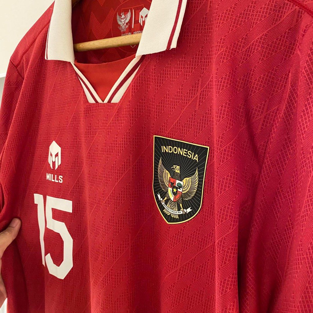 Jersey Timnas Indonesia Mills Original Player Issue PI 2022 2024, Olah ...