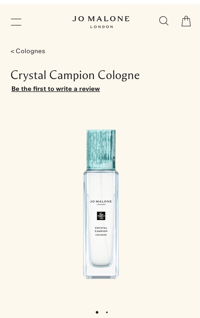 JO MALONE LONDON Crystal Campion Cologne 海灣剪秋羅古龍水, 美容＆個人護理, 健康及美容 - 香水 ...