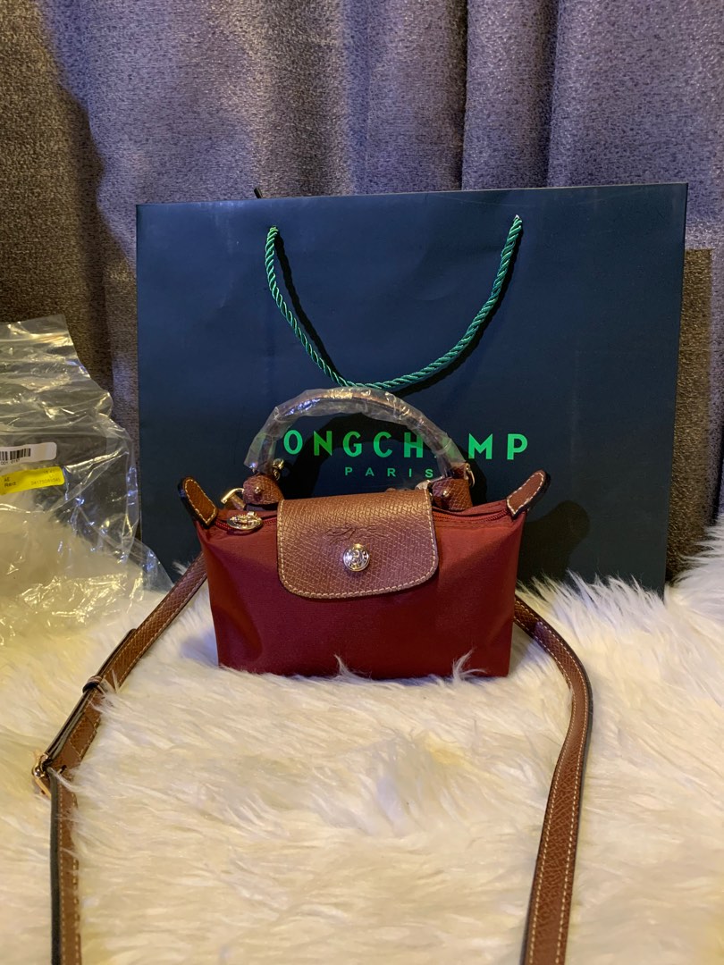 Original Mini Long Champ Le Pliage, Women's Fashion, Bags & Wallets ...