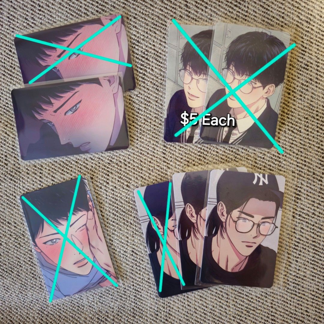 Lezhin 1 to 10 BL photocards, Hobbies & Toys, Memorabilia ...