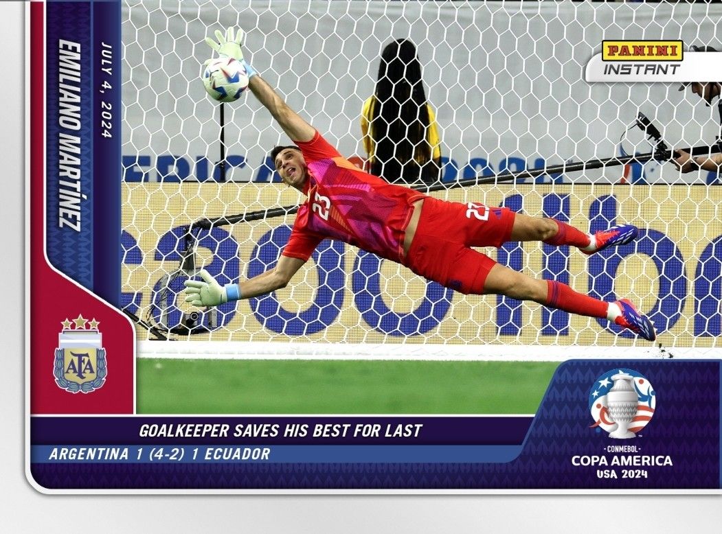 Lionel Messi & Emiliano Martinez Copa America 2024 Panini Instant (Pre ...
