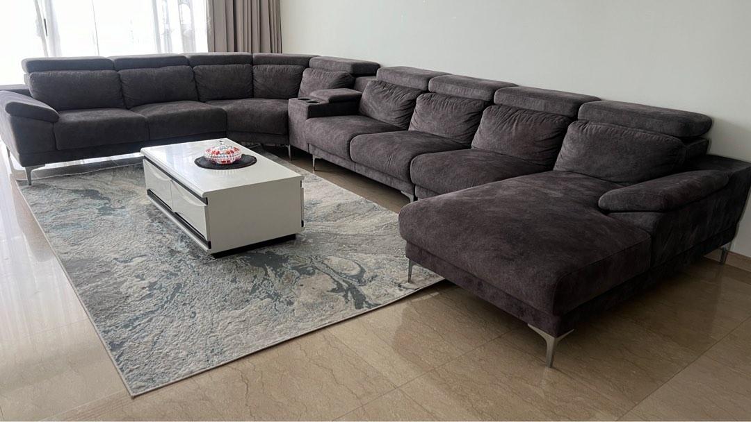 Luxurious Branded Sofa 8 seater Fabric, Furniture & Home Living ...