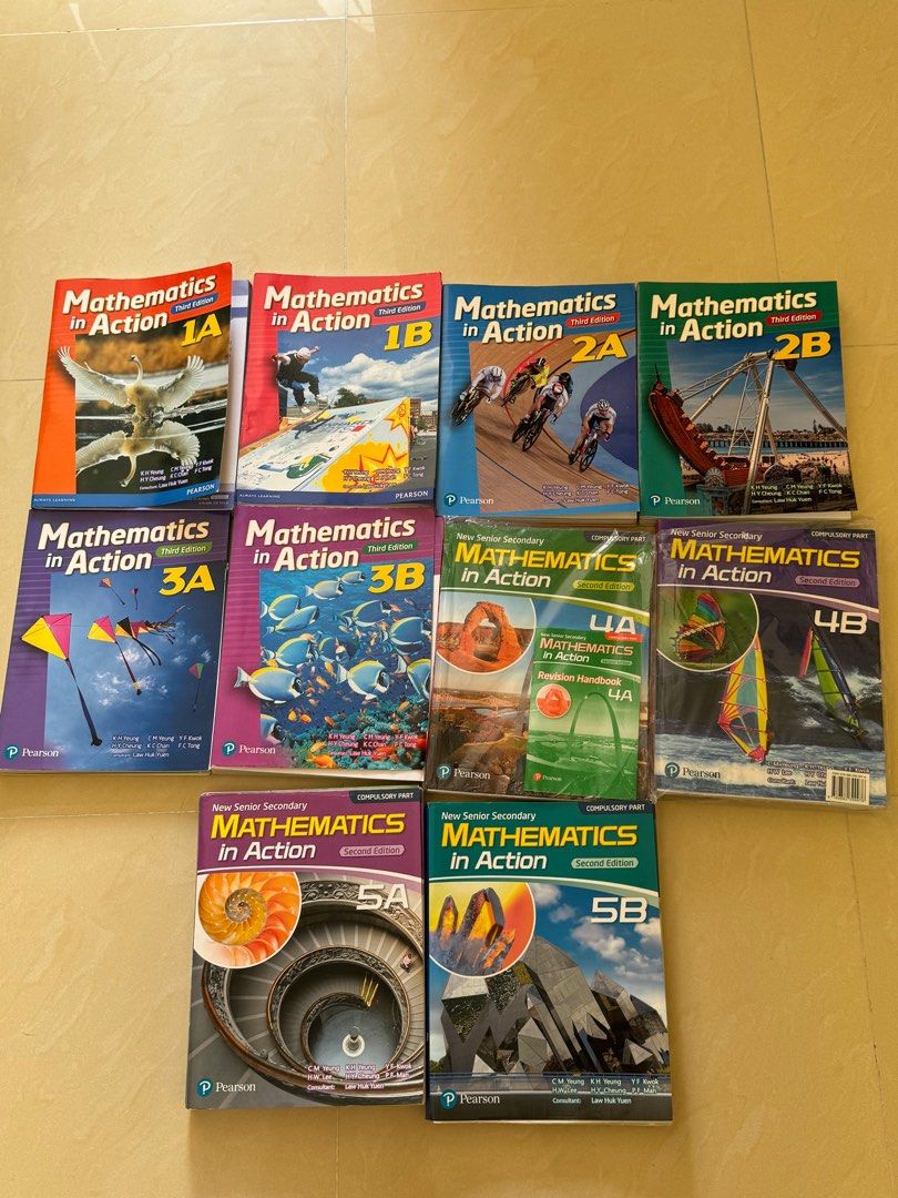 （請留意產品描述）全齊Mathematics in action Third edition 1A/1B/2A/2B/3A/3B/4A/4B ...