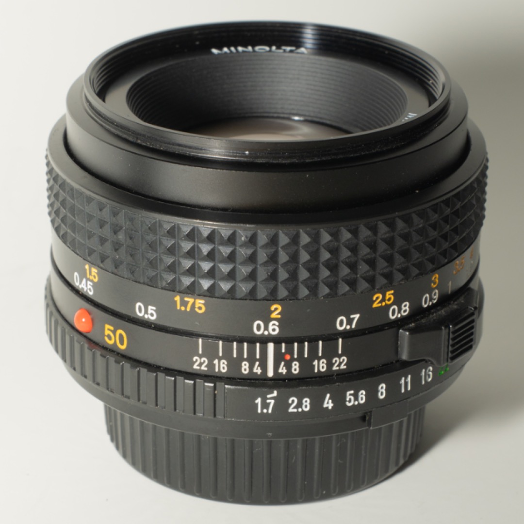 Minolta MD 50mm f1.7, Photography, Lens & Kits on Carousell