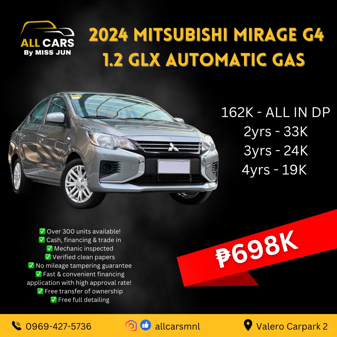 Mitsubishi Mirage G4 GLX Auto, Cars for Sale, Used Cars on Carousell