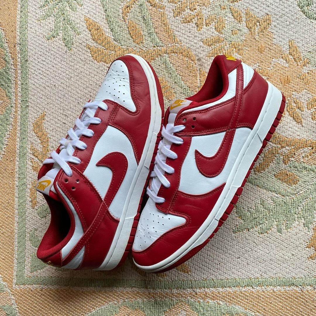 NIKE DUNK LOW RETRO GYM RED, Men's Fashion, Footwear, Sneakers on Carousell