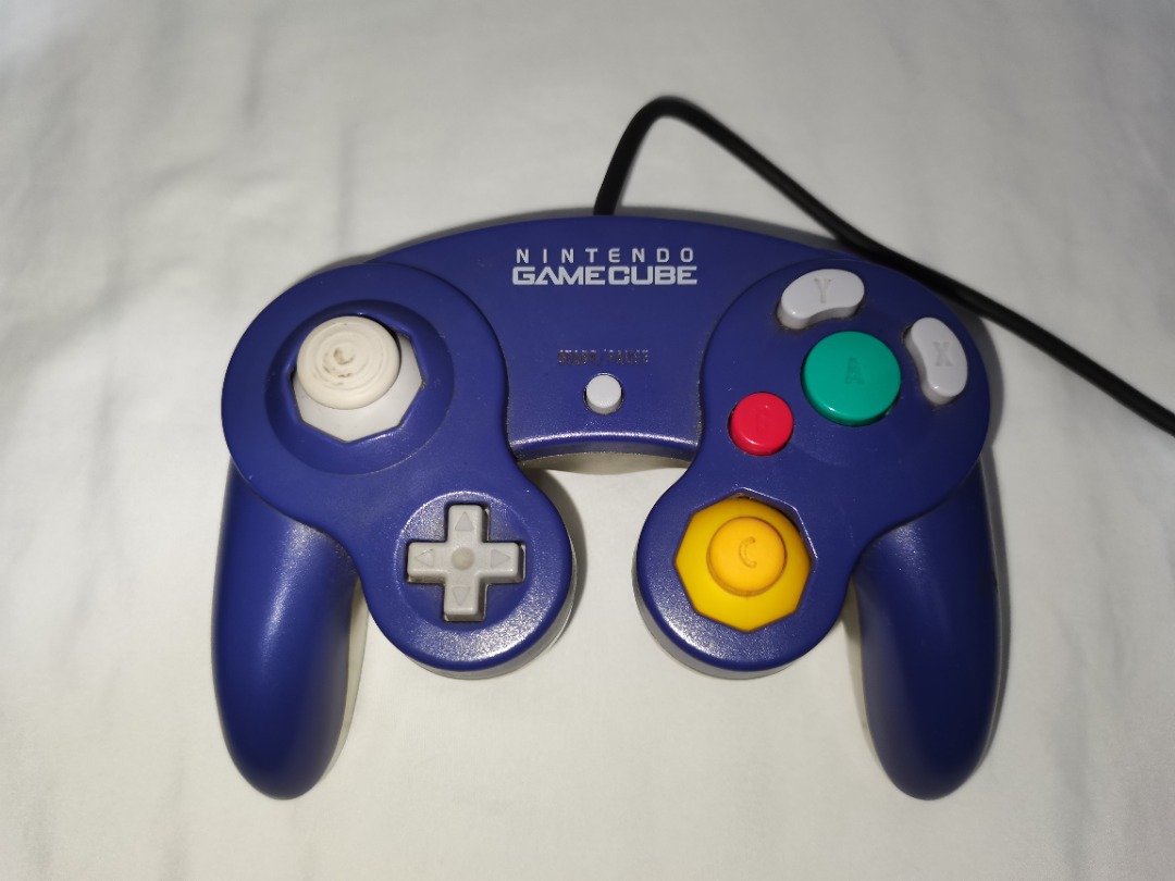 Nintendo Purple Transparent Back Gamecube Controller (Type 1) Left analog issue, Video Gaming ...