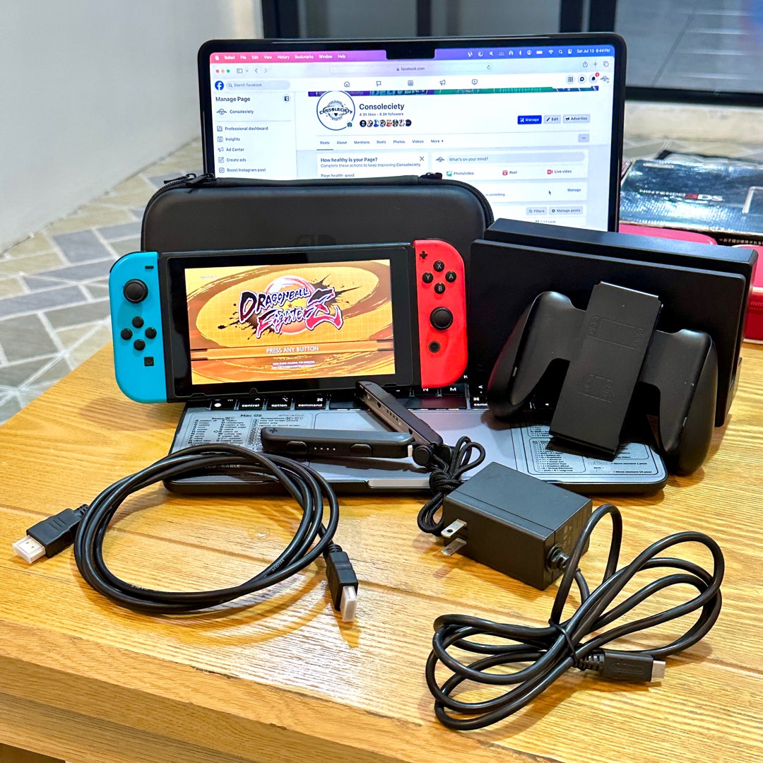 Nintendo Switch V2 with 100+ games and DLCs, Video Gaming, Video Game ...