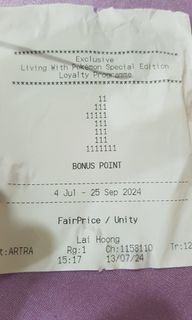 ( 3 points for $2 ) Living with Pokemon x NTUC fairprice bonus points ...
