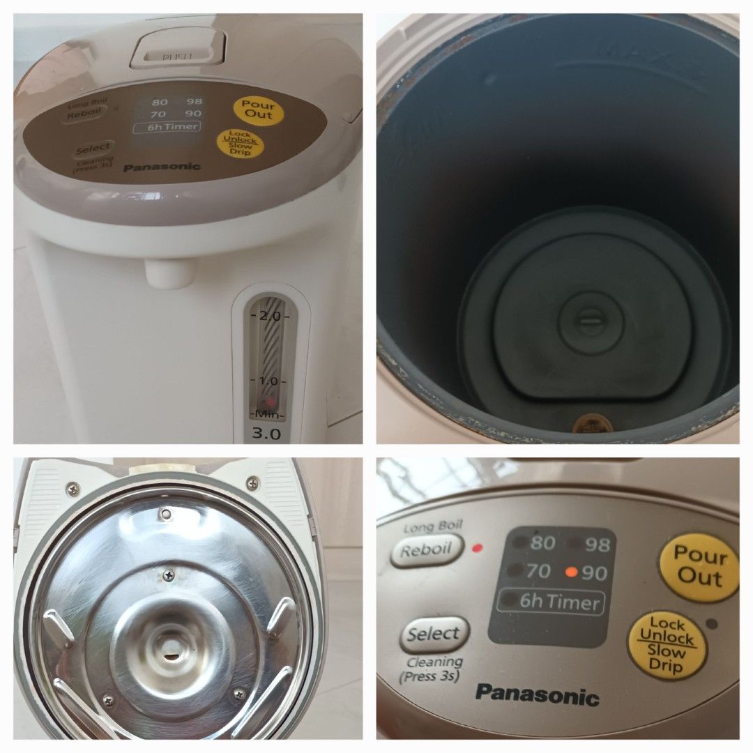 Panasonic electric thermo pot 3L electric kettle, TV & Home Appliances ...
