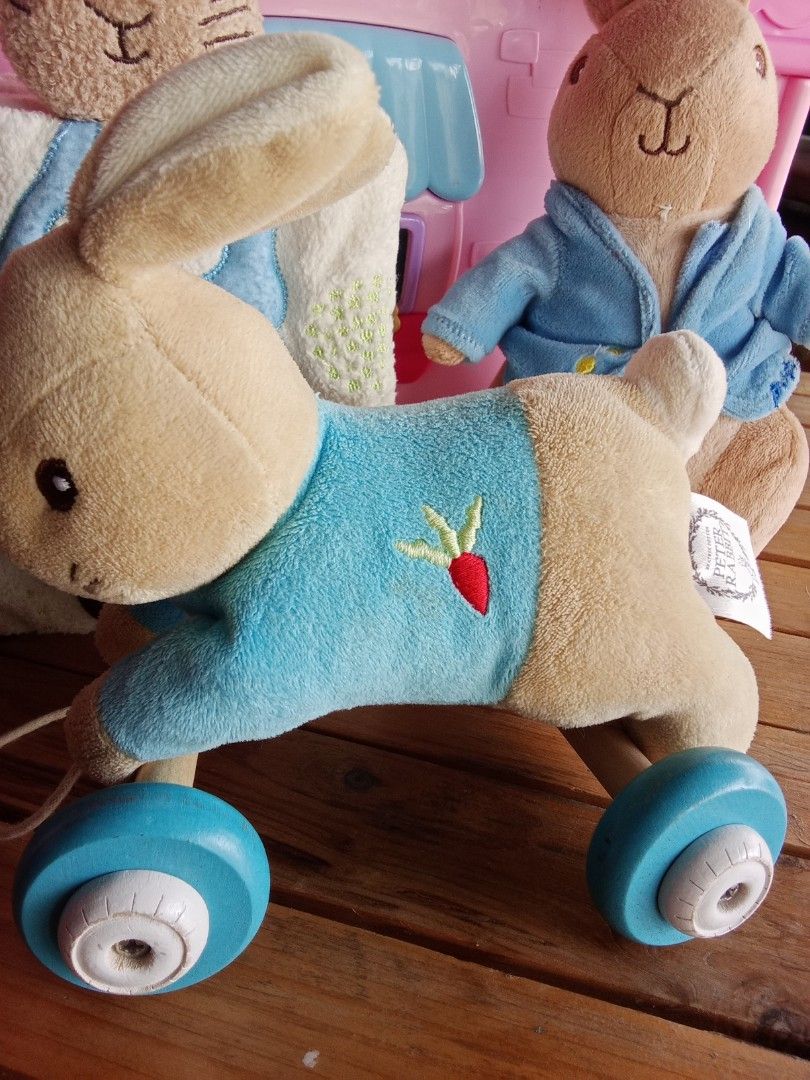 Peter Rabbit pull a long soft book, Hobbies & Toys, Toys & Games on ...