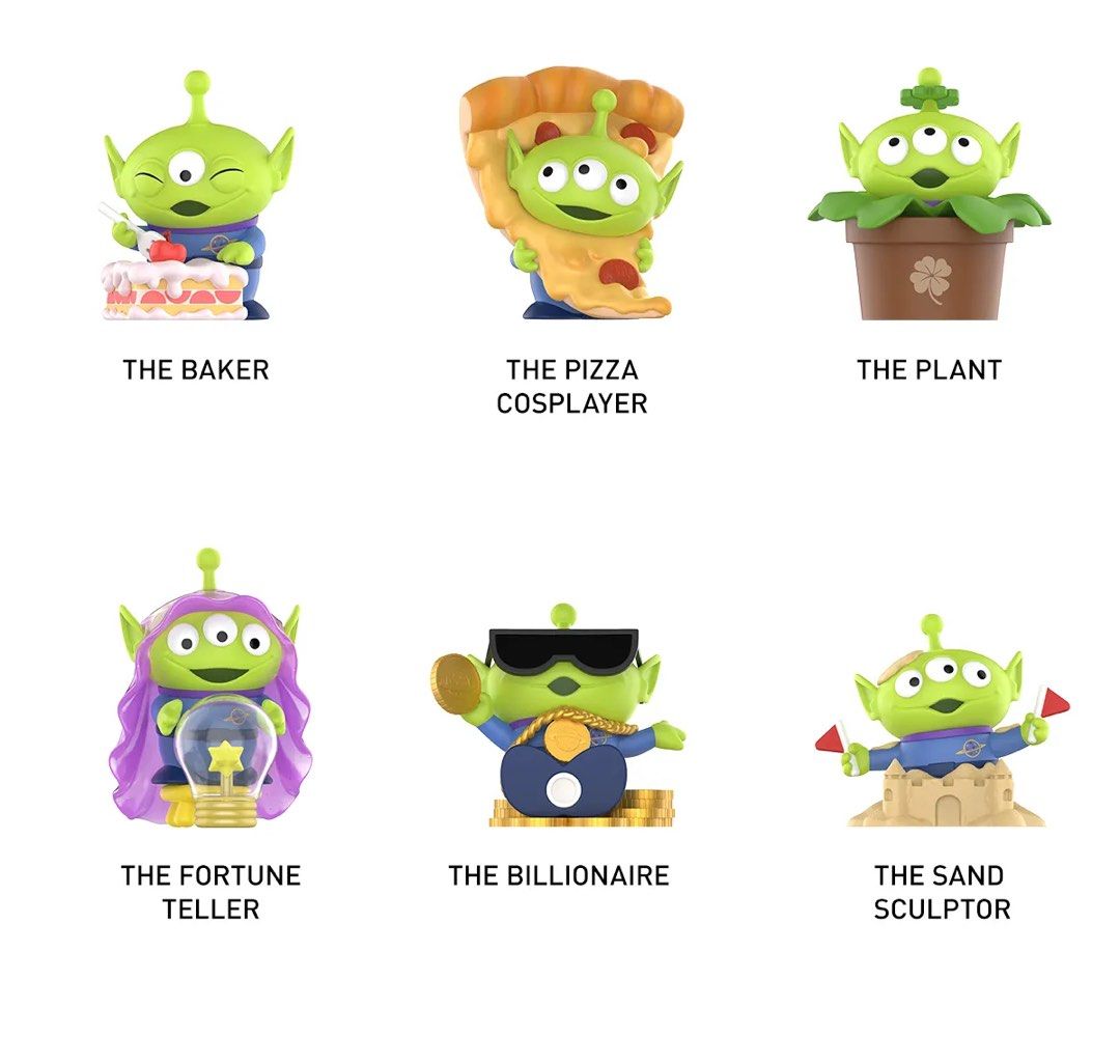 Popmart hot New Release! Disney/Pixar Alien, Hobbies & Toys, Toys ...