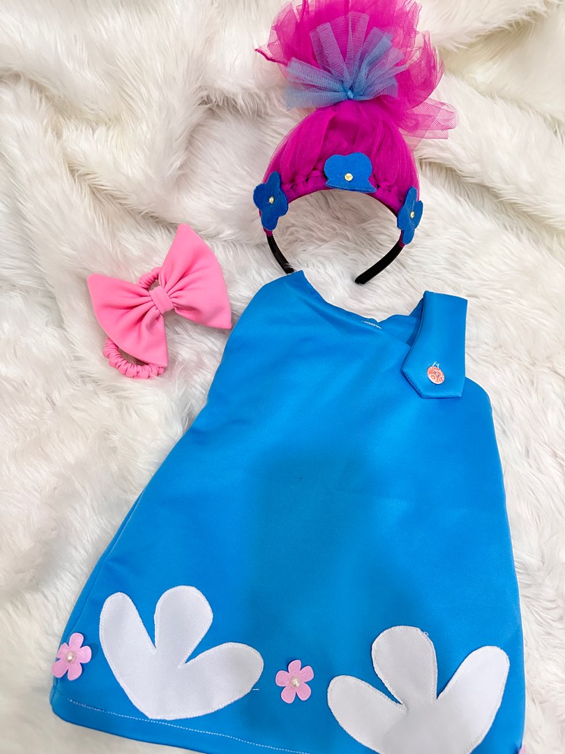 Princess Poppy Trolls Costume, Babies & Kids, Babies & Kids Fashion on ...