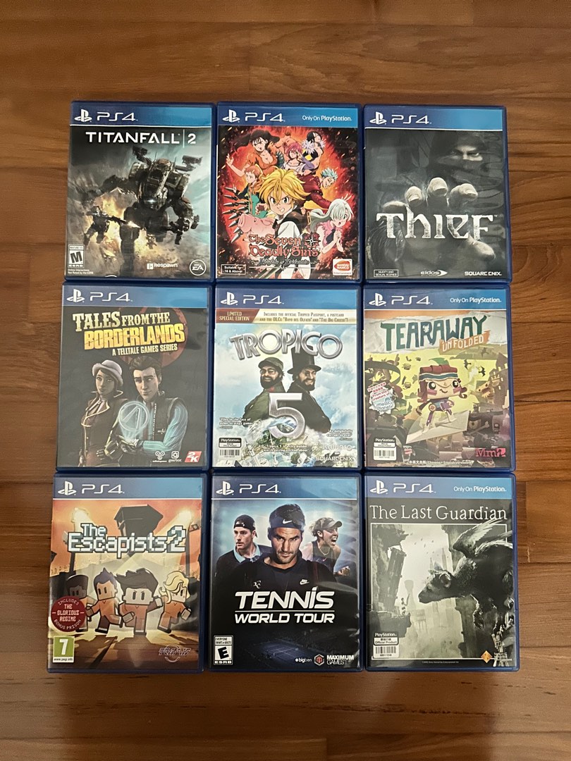 PS4 game Titanfall 2 / The seven deadly sins / Thief / Tales from the ...