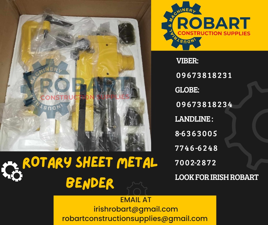 ROTARY SHEET METAL BENDER, Commercial & Industrial, Construction Tools ...