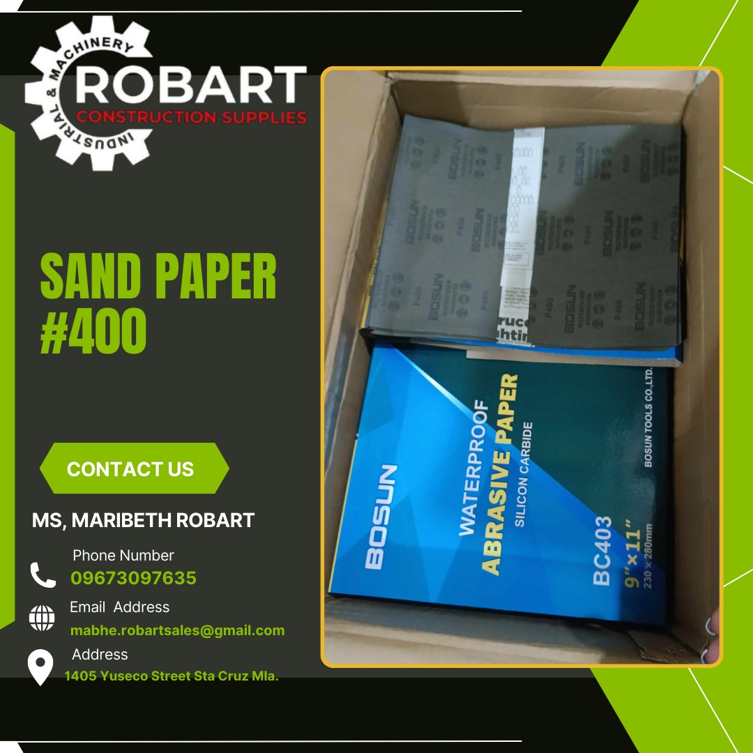 Sand Paper #400, Commercial & Industrial, Construction Tools ...