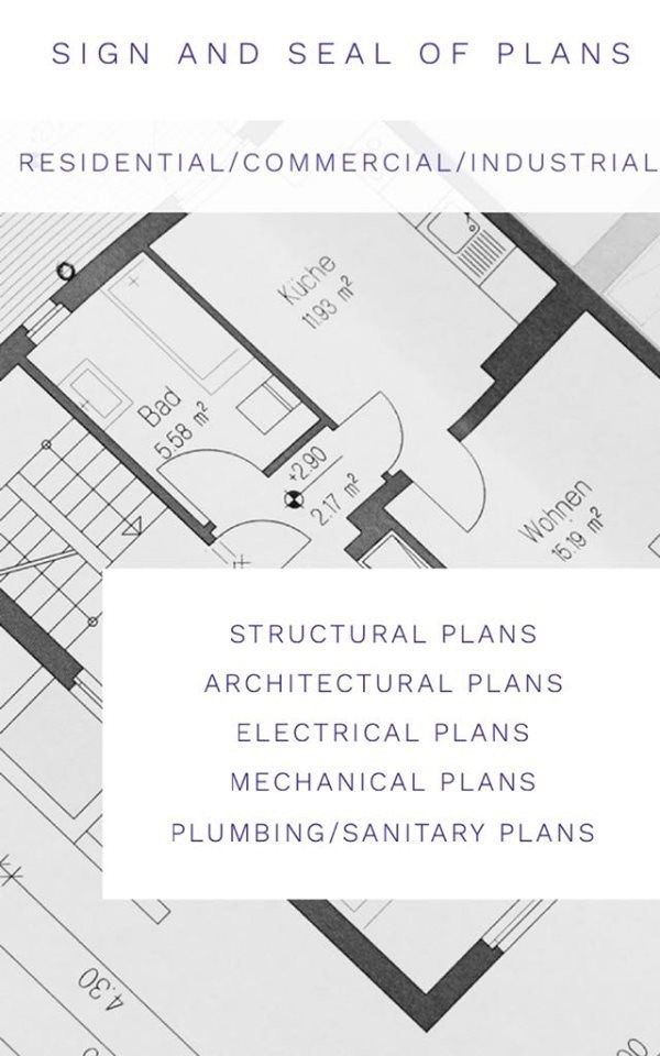 SIGN AND SEAL SERVICES / ENGINEERING CERTIFICATION for Structural ...