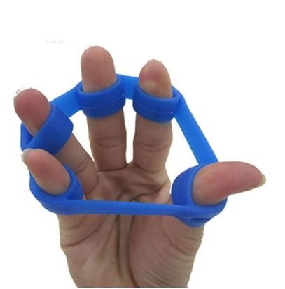 Silicone finger trainer exercise , hand and wrist strengthener, Sports ...