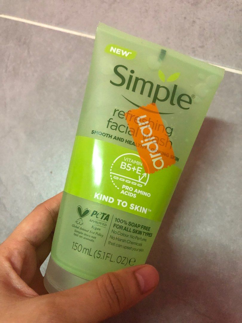 Simple refreshing facial wash cleanser, Beauty & Personal Care, Face ...