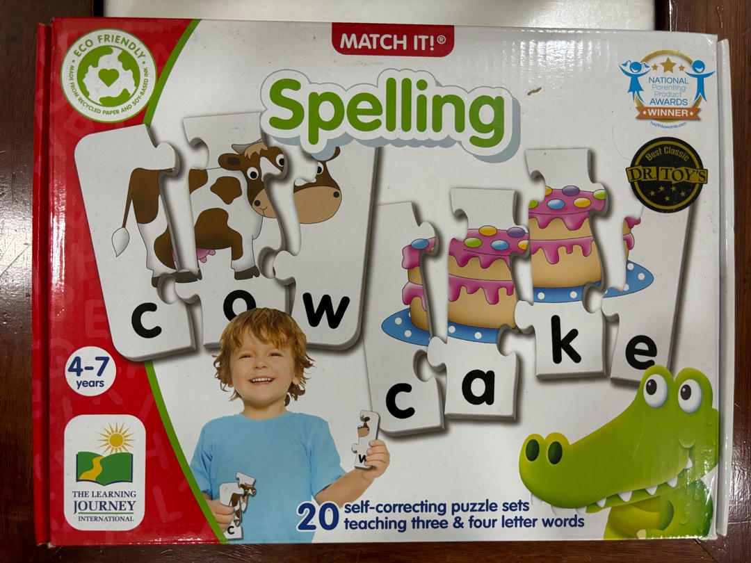 Spelling Puzzle, Hobbies & Toys, Toys & Games on Carousell