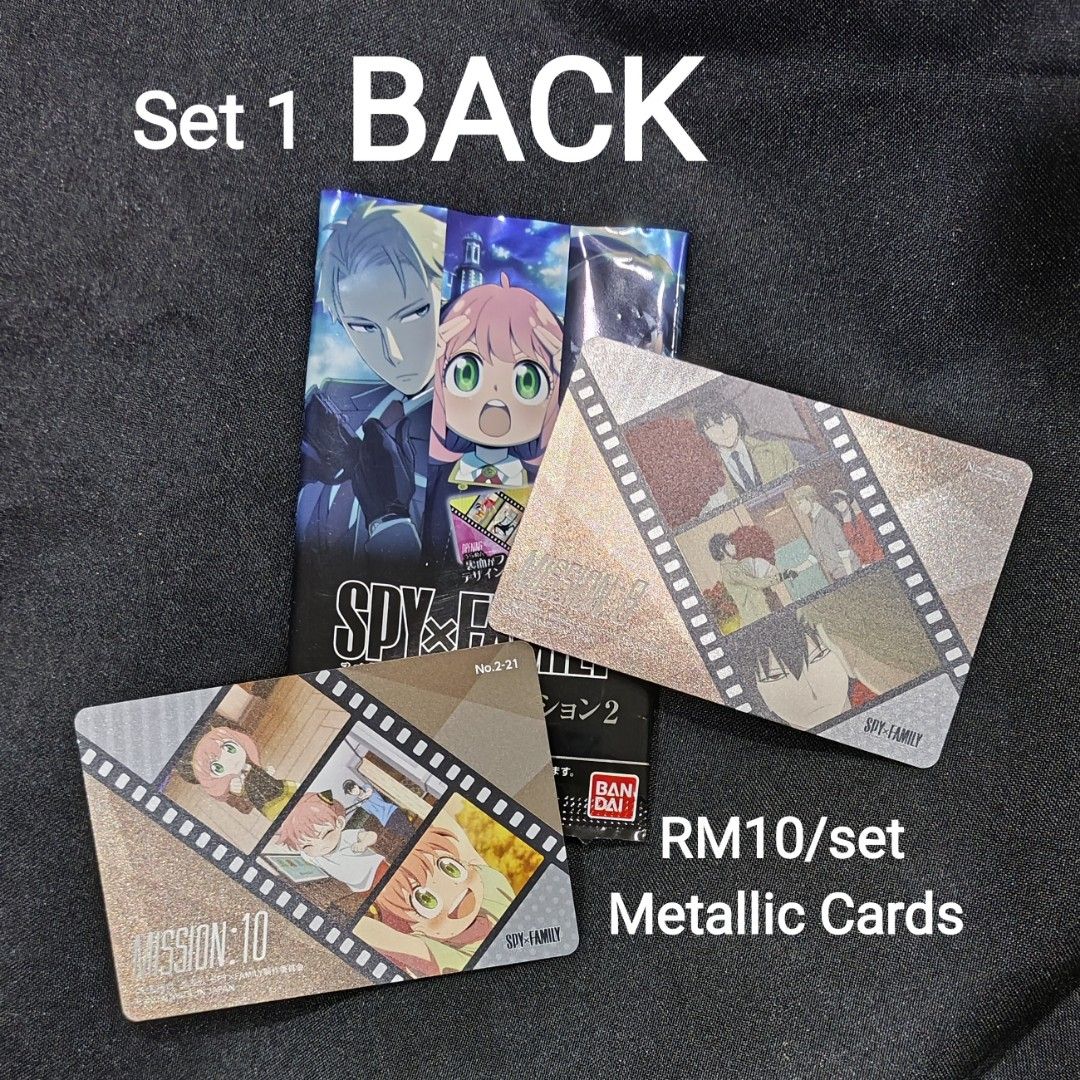 SPY X FAMILY Card Collections, Hobbies & Toys, Stationery & Craft, Art ...