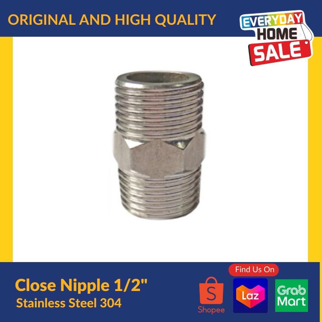 Stainless 304 Close Nipple 1/2″, Furniture & Home Living, Home ...