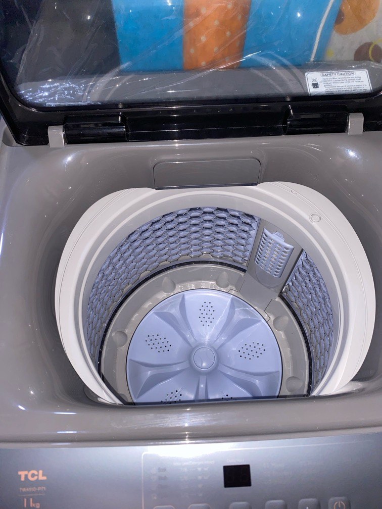 TCL TWA110-P71 11KG Inverter Top Load Fully Automatic Washing Machine (Drum Clean, Safety Lock ...