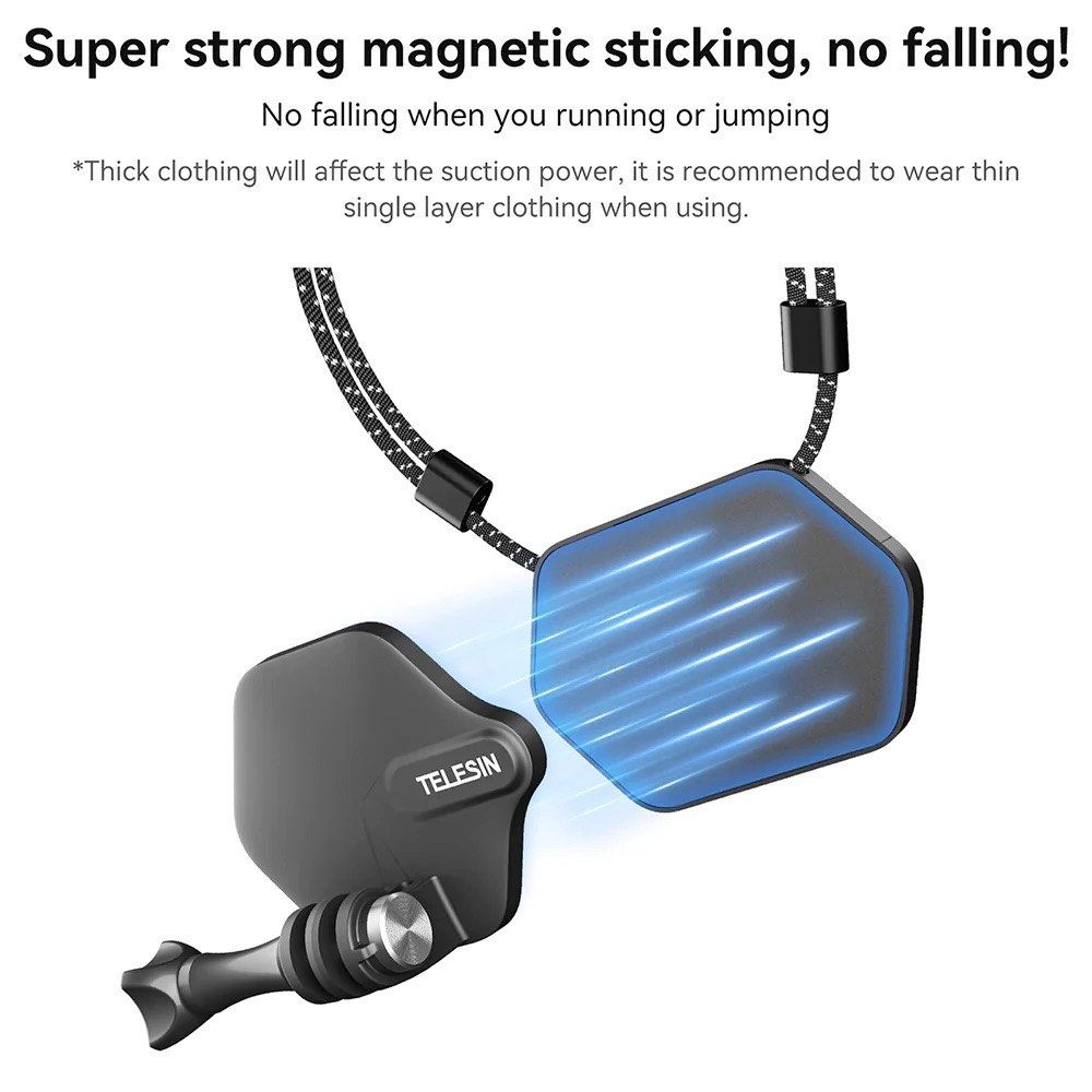 Telesin magnetic lanyard chest strap mount, Photography, Cameras on ...