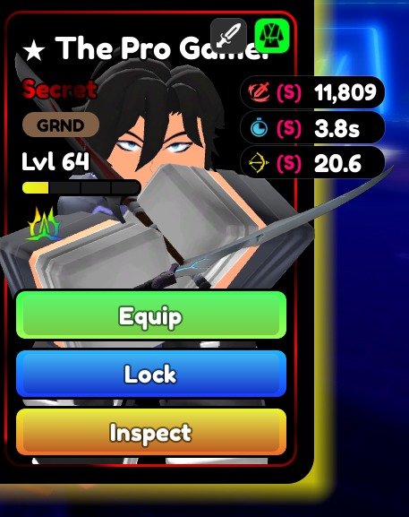 The Almighty Pro Gamer Anime Defenders Roblox | AD Robox, Video Gaming ...