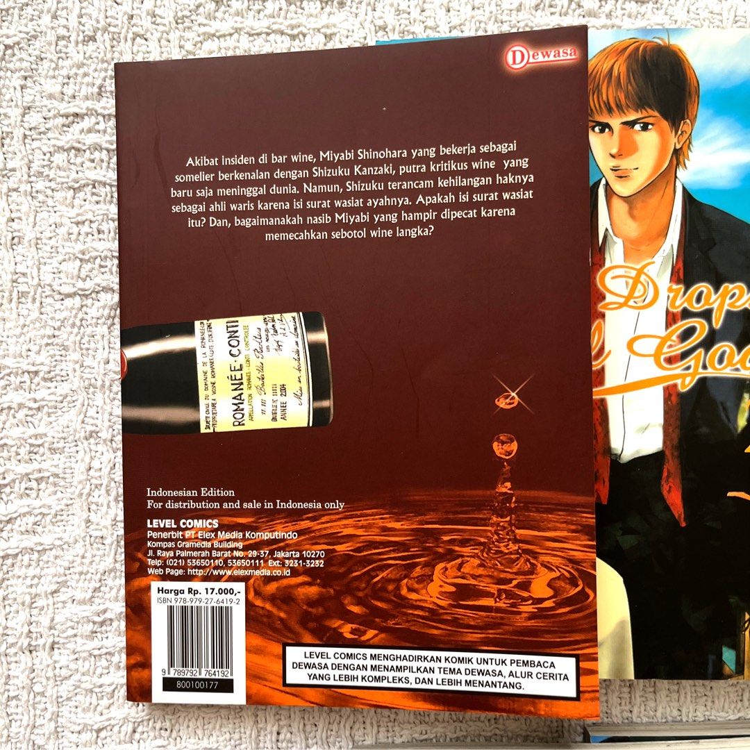 The Drops of God by Tadashi Ogi Vol. 1, 2, 3, 5, 7, 8, 9, 10 (Harga ...