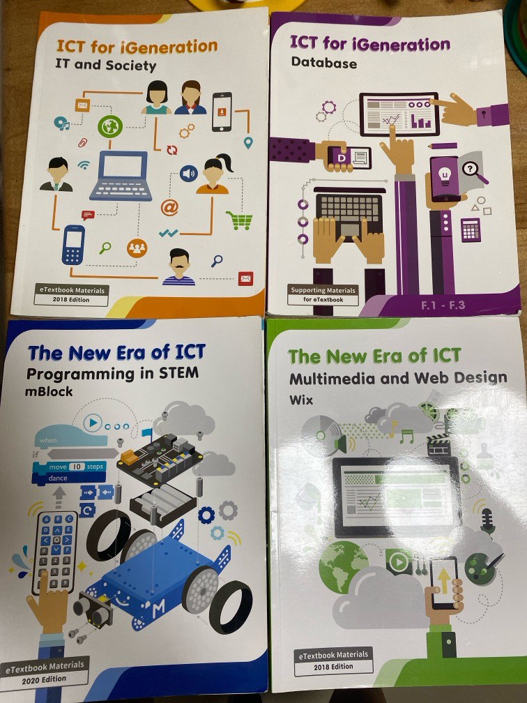 The New Era of ICT x2and ICT for generation x2, 興趣及遊戲, 書本 & 文具, 教科書 ...