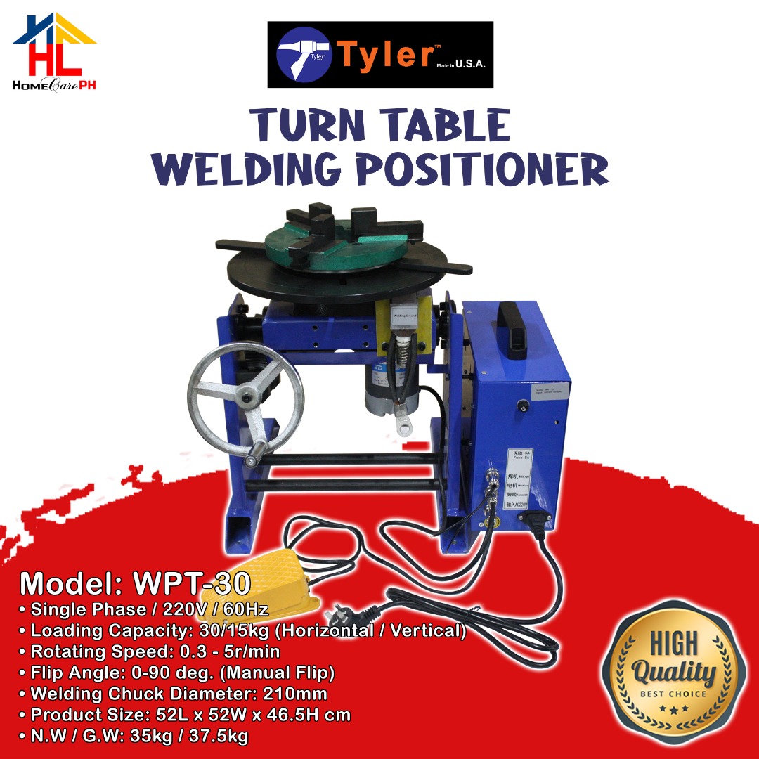 Tyler Turn Table Welding Positioner WPT-30, Commercial & Industrial ...