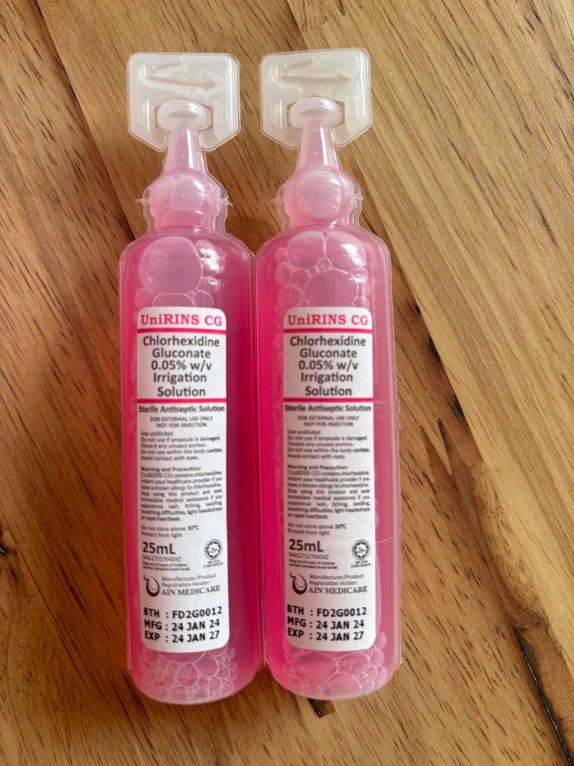 UniRINS CG Chlorhexidine Gluconate 0.05% Irrigation solution 25ml (14 ...