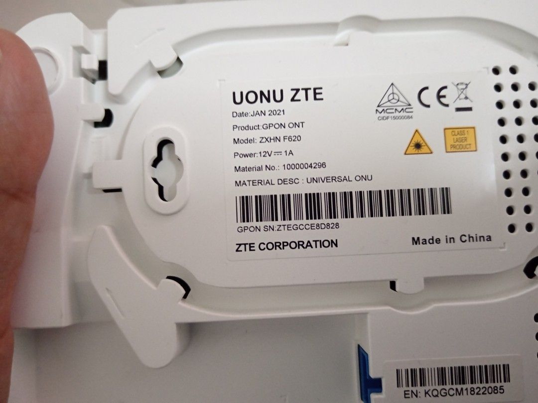 UONU ZTE UNIFI MODEM, Computers & Tech, Parts & Accessories, Networking ...