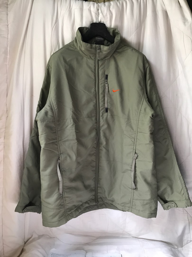 VINTAGE NIKE OUTER JACKET OLIVE GREEN, Men's Fashion, Coats, Jackets and Outerwear on Carousell