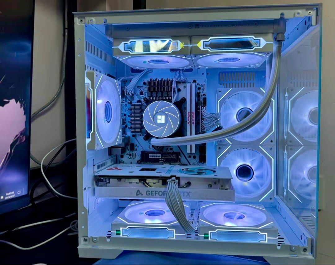 White Gaming PC Set H with Monitor RTX4060, Computers & Tech, Desktops ...