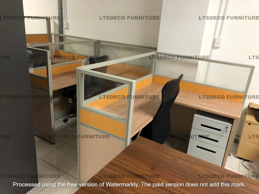 WORKSTATION BPO TABLE OFFICE PARTITION FURNITURES, Furniture & Home ...
