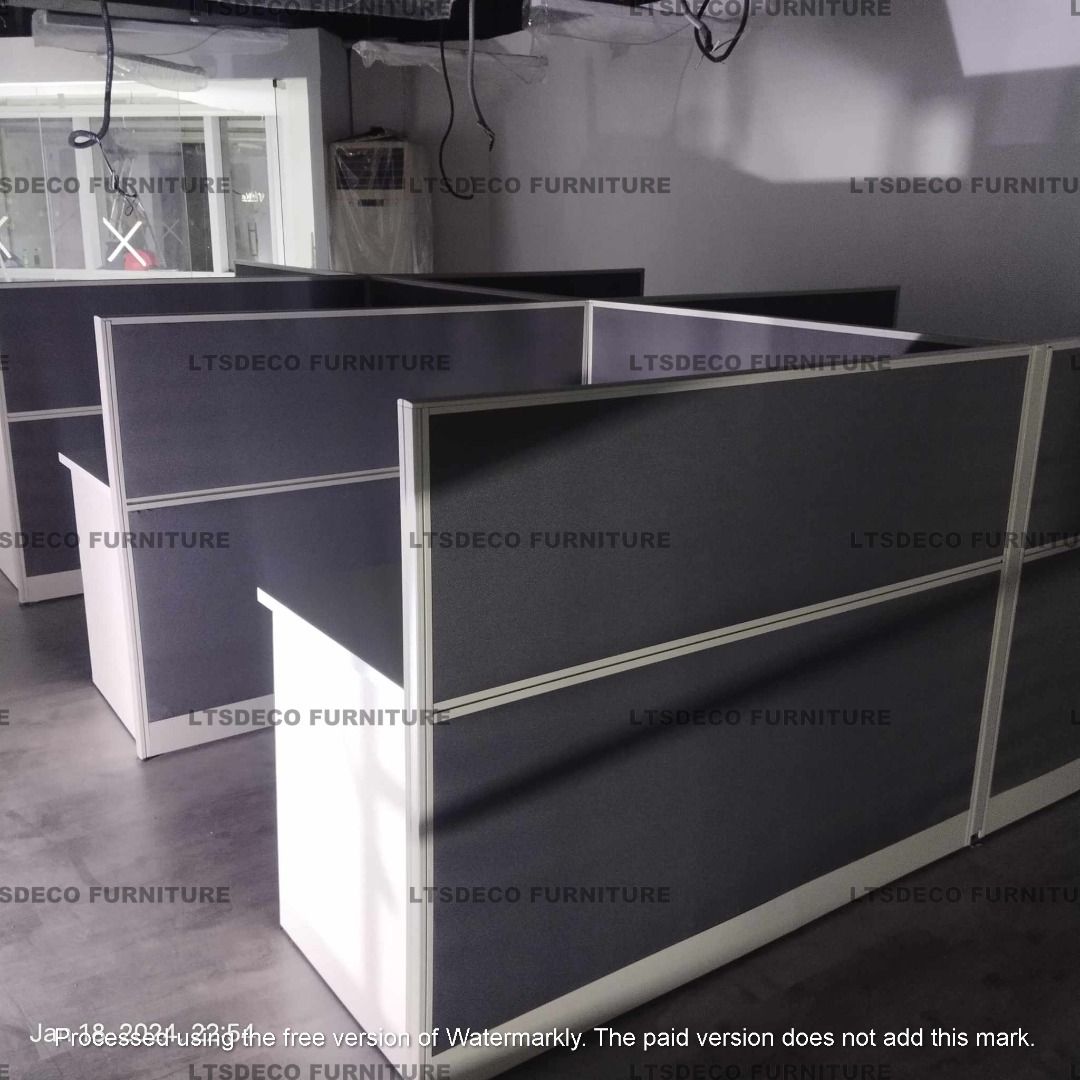 workstation table office partitions, Furniture & Home Living, Office ...