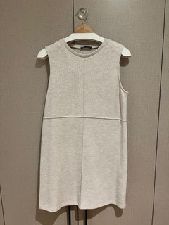 Zara Beige dress, Women's Fashion, Dresses & Sets, Dresses on Carousell