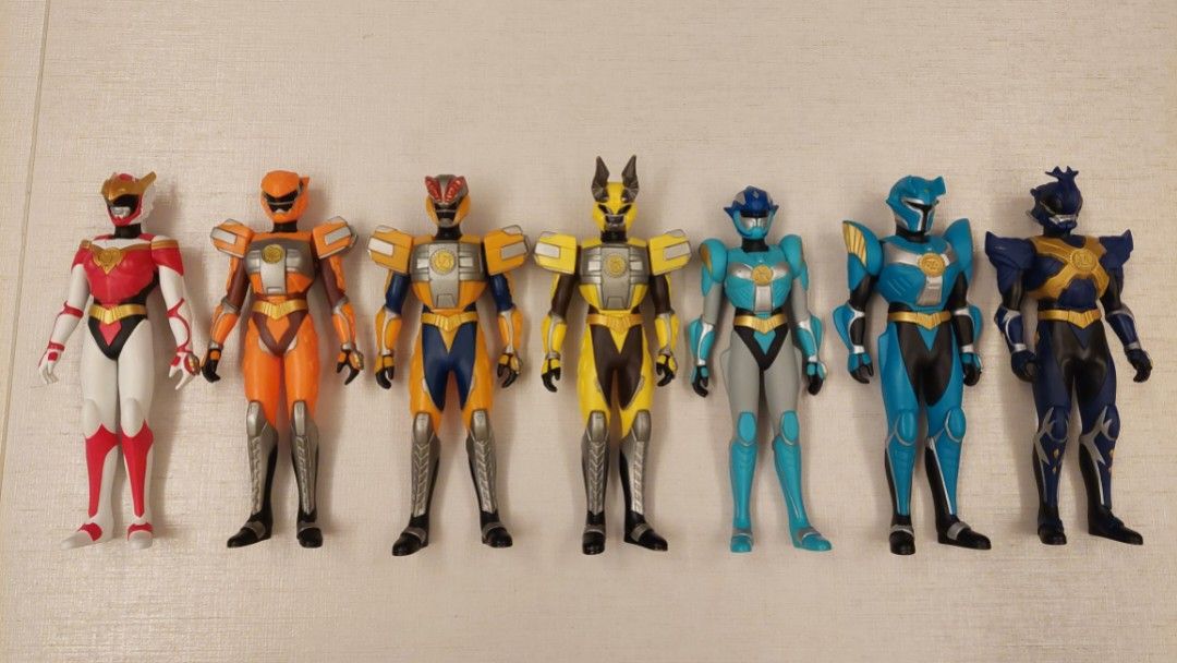 正版 Konami 出品 特攝戰隊 超星神 The Gransazers Power Ranger Vinyl Sazer-Pisces ...